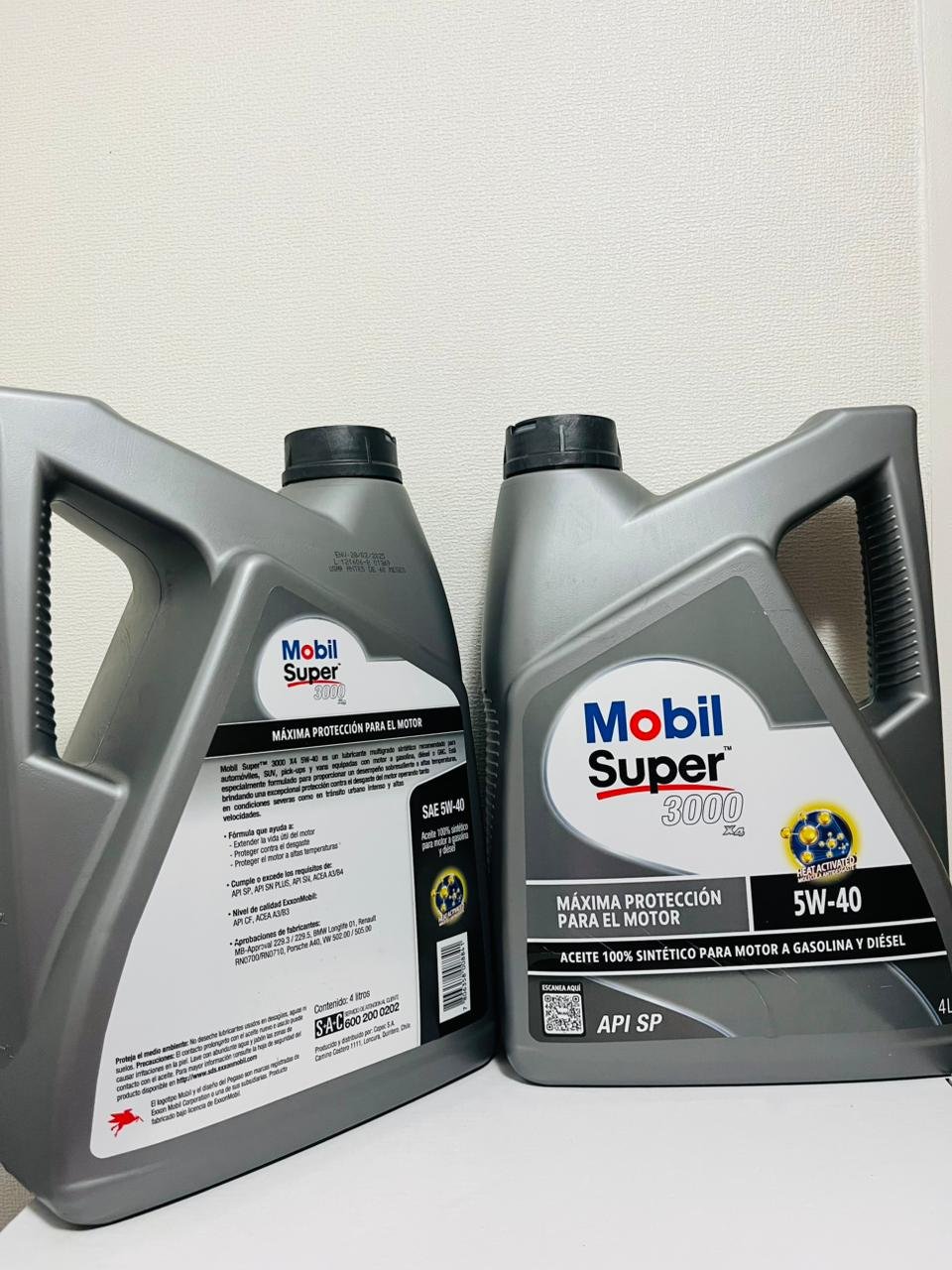 Aceite Mobil Super 3000 5W40, 8 Litros Sintético – Comercial Atlantis