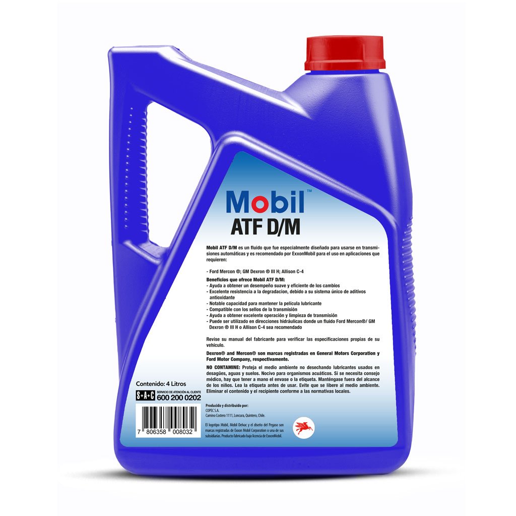 Mobil ATF D/M (550) Dexron III, 4 Litros – Comercial Atlantis